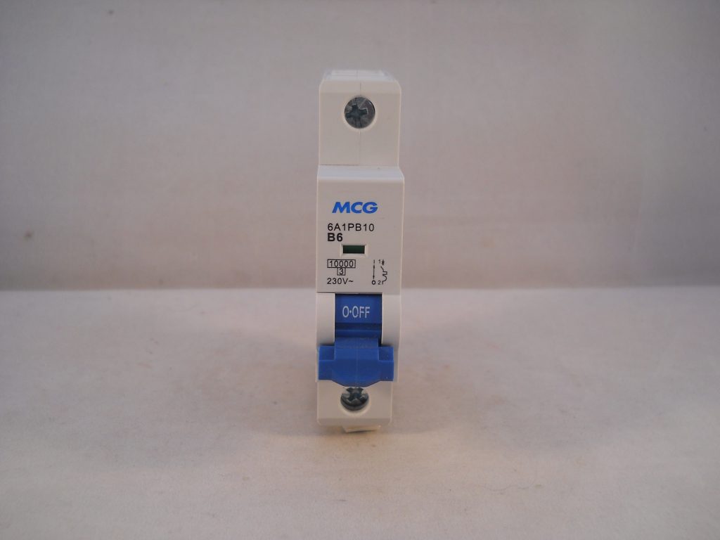 MCG MCB 6 Amp Single Pole Circuit Breaker Type B 6A B6 6A1PB10 ...