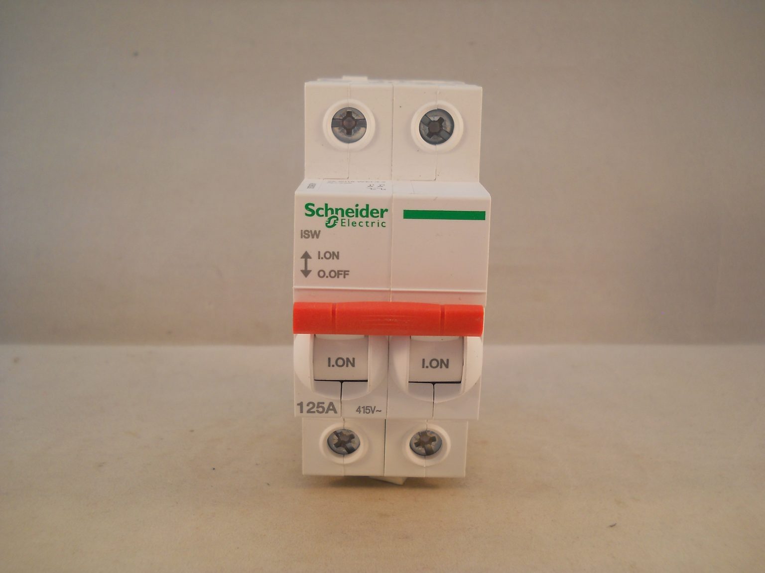 Schneider 125 Amp Main Switch Isolator 125A Double Pole ISW A9S66292 ...