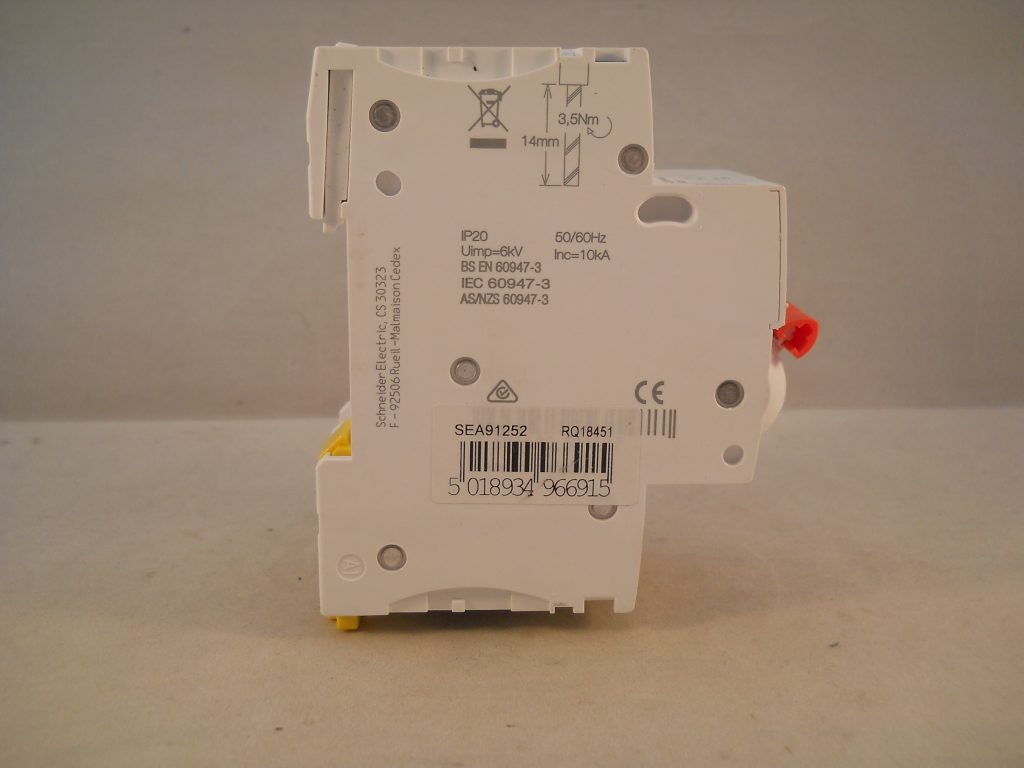 Schneider 125 Amp Main Switch Isolator 125A Double Pole ISW A9S66292 ...