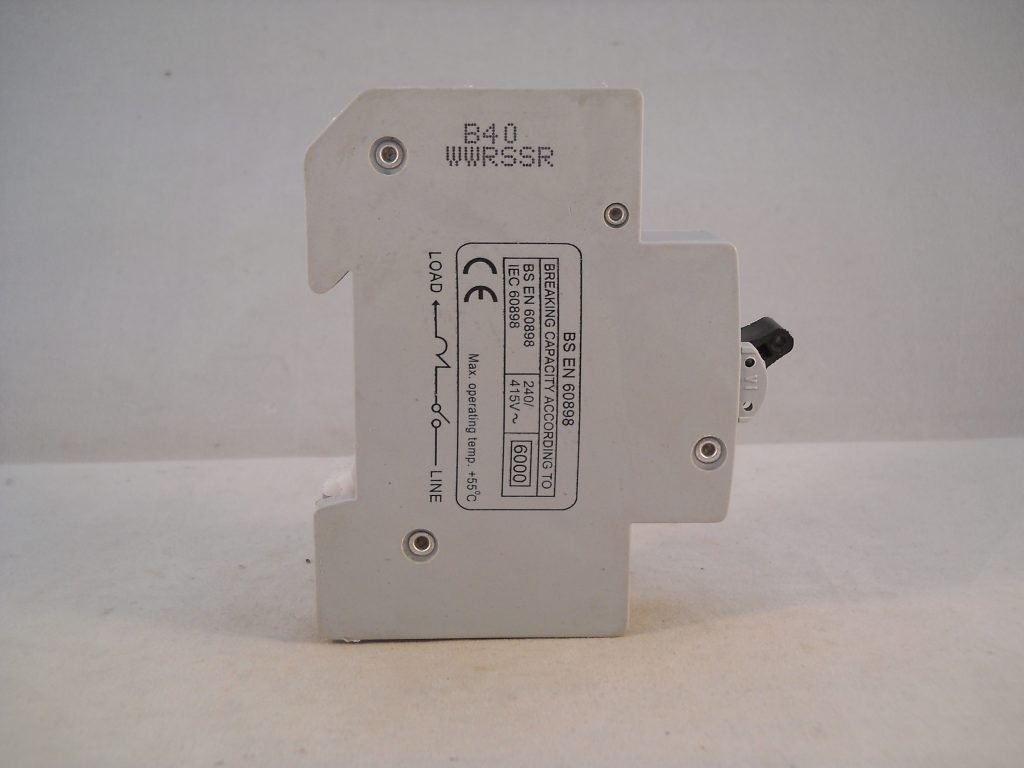 Sector MCB 40 Amp Type B 40A Single Pole Circuit Breaker SVMCB40/B ...