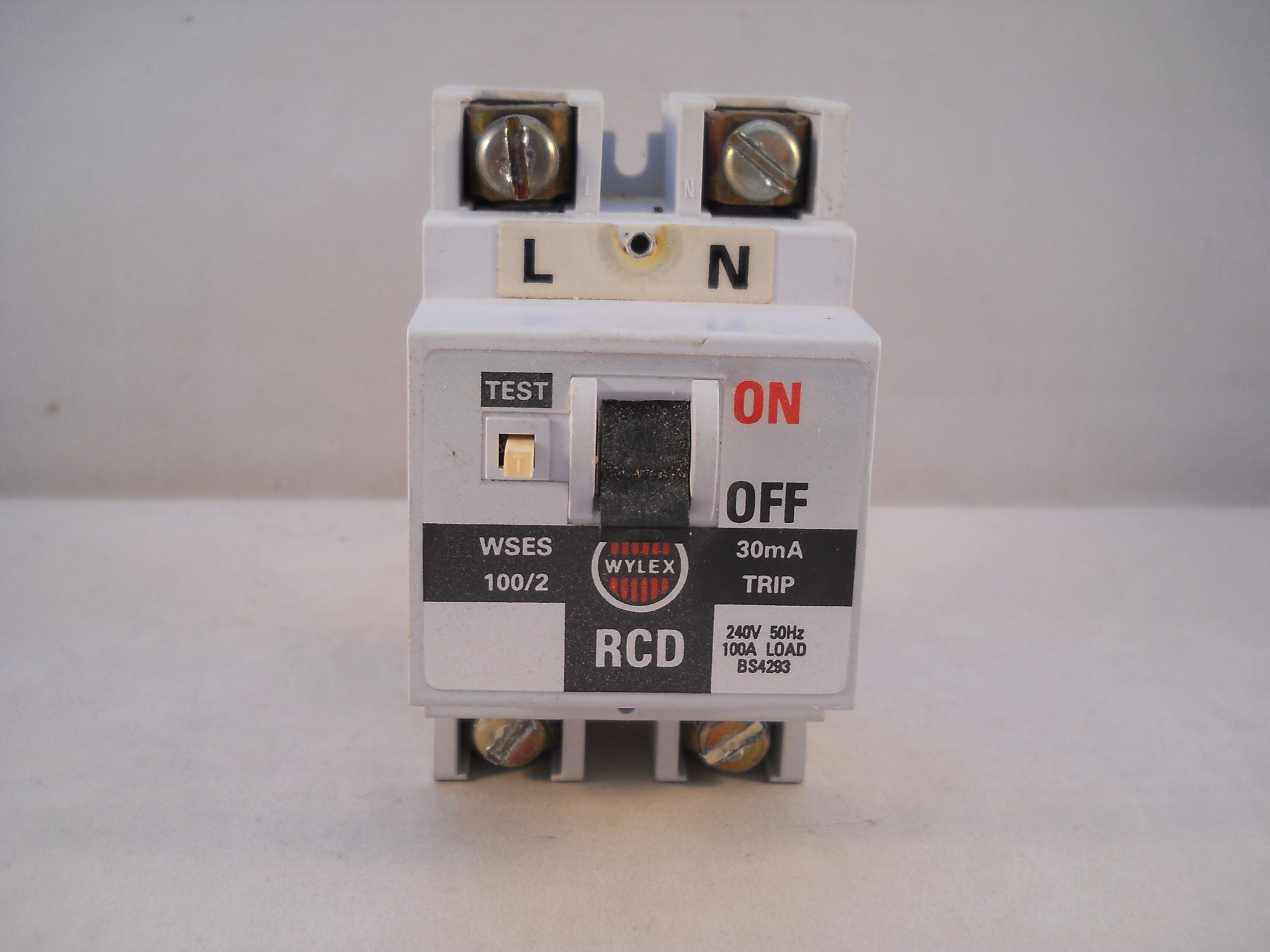 Wylex RCD 100 Amp 30mA Double Pole 100A Trip WSES 100/2 WSES100/2 ...