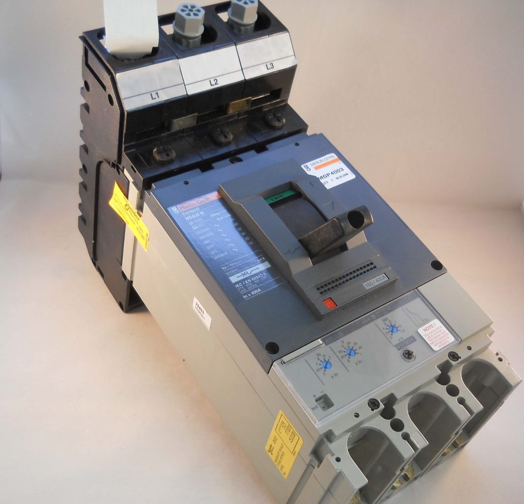 Merlin Gerin MCCB 400 Amp Triple Pole Compact 400A NS400N STR23SE ...