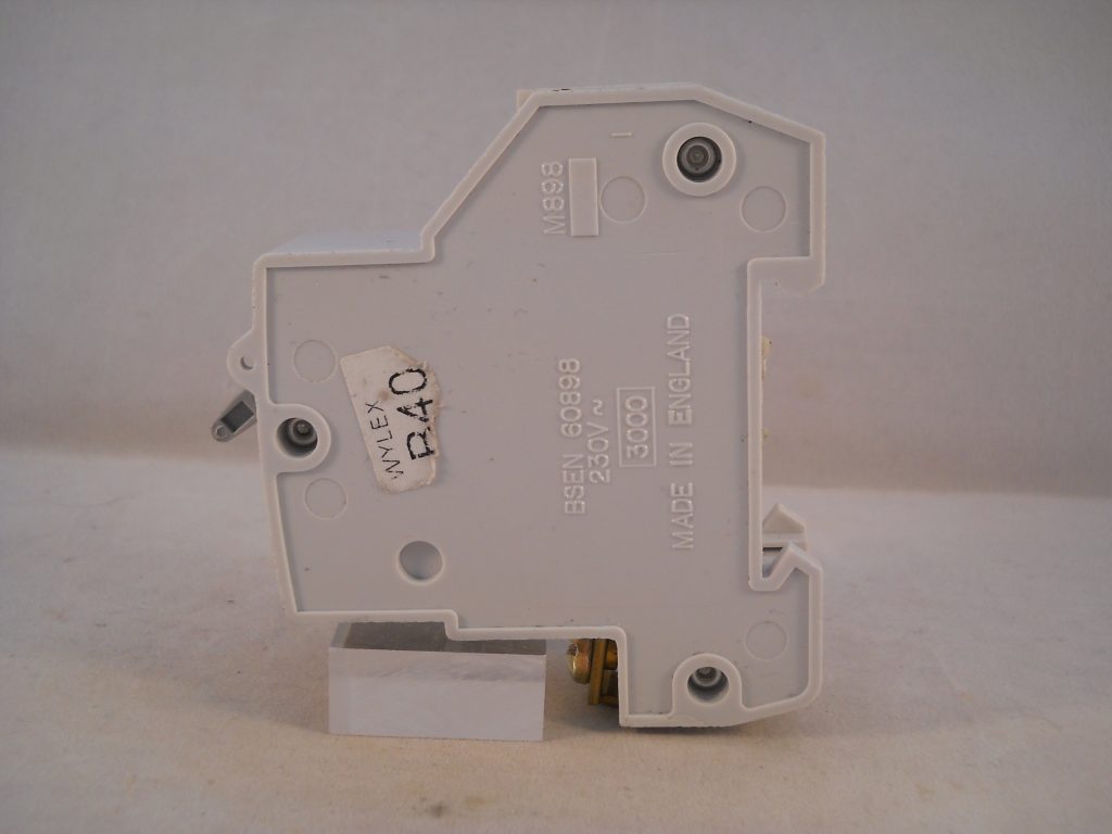 Wylex NB MCB 40 Amp Type B Single Pole 40A Circuit Breaker Stotz ...