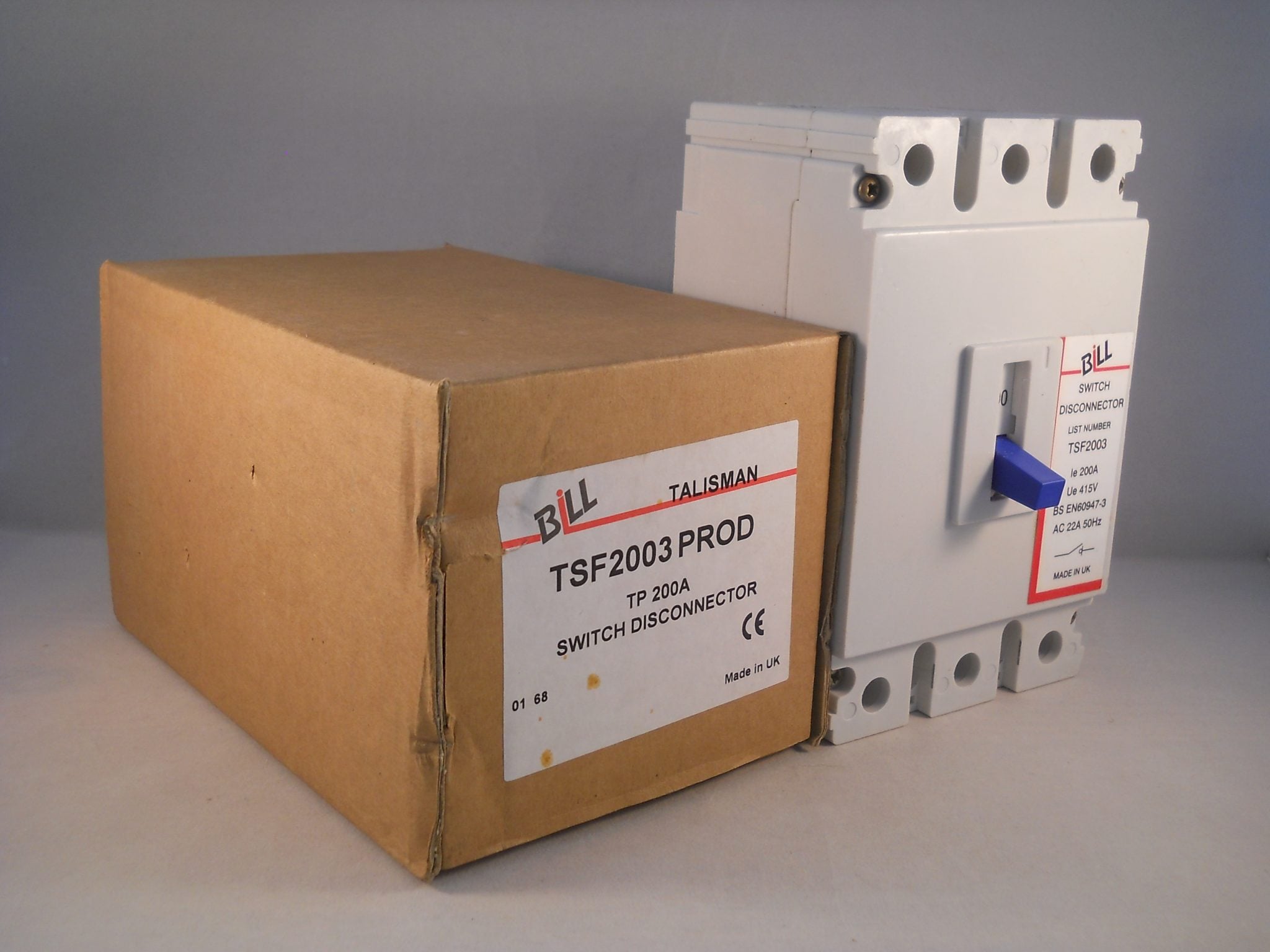 Bill Main Switch 200 Amp Triple Pole 200A Switch Disconnector Talisman ...