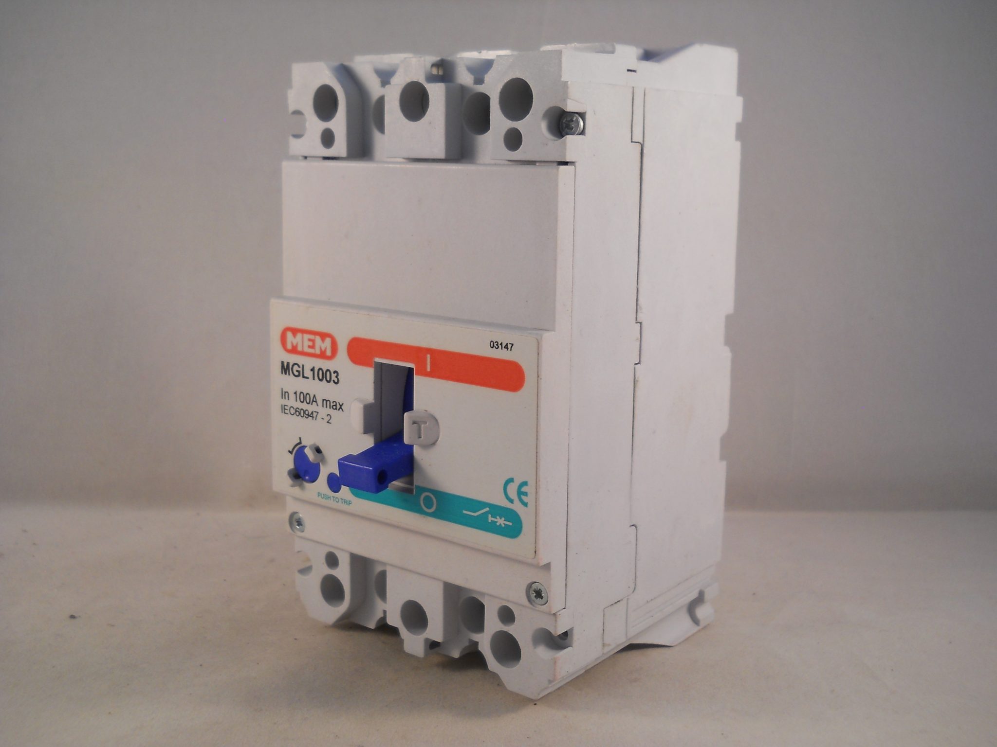 MEM MCCB 100 Amp Triple Pole 100A 3 Phase Breaker TLG1003 Memshield 2 ...