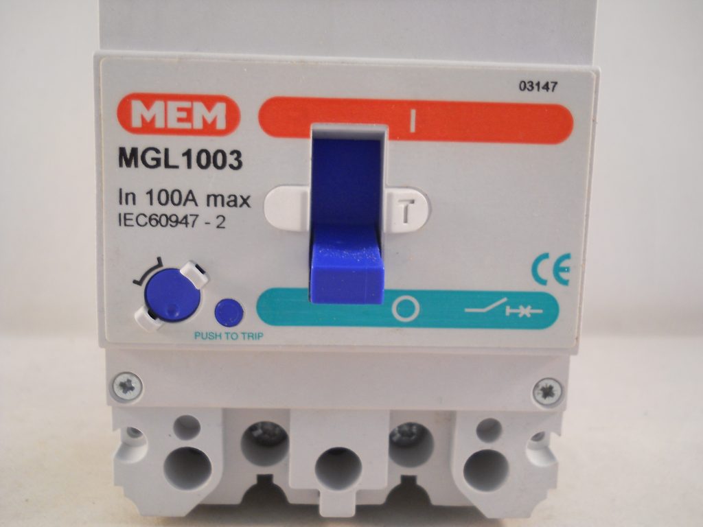 MEM MCCB 100 Amp Triple Pole 100A 3 Phase Breaker TLG1003 Memshield 2 ...