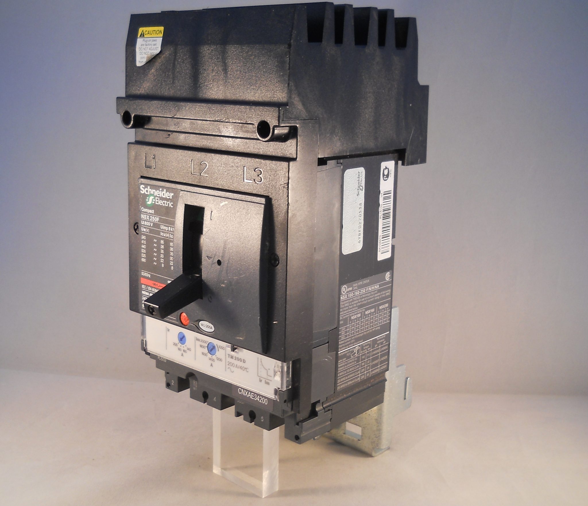 Schneider MCCB 200 Amp Triple Pole 3 Phase 200A CNX Range I-Line ...