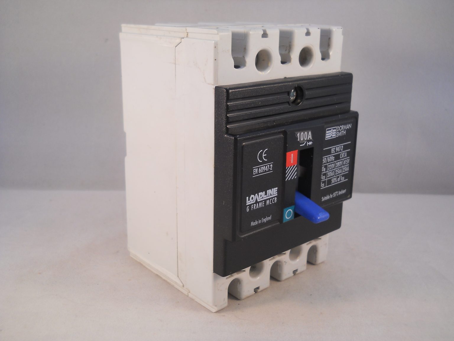Dorman Smith Loadline G Frame MCCB 100 Amp Triple Pole 3 Phase 100A ...