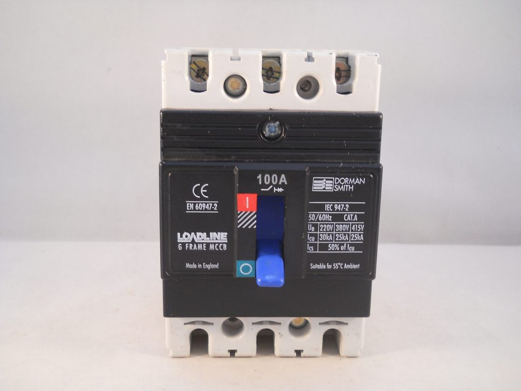 Dorman Smith Loadline G Frame MCCB 100 Amp Triple Pole 3 Phase 100A ...