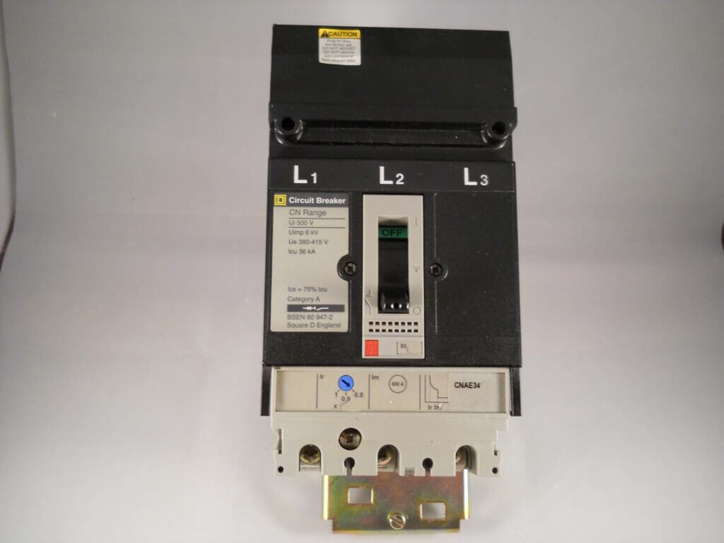 Square D MCCB 80 Amp Triple Pole 3 Phase 80A CN Range I-Line CNAE34080 ...