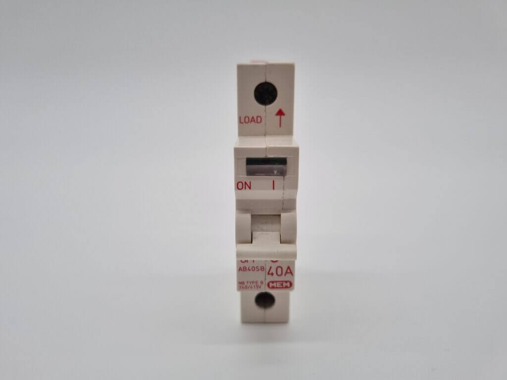 MEM Memera 2000 MCB 40 Amp Type B 40A Single Pole Breaker Memshield ...