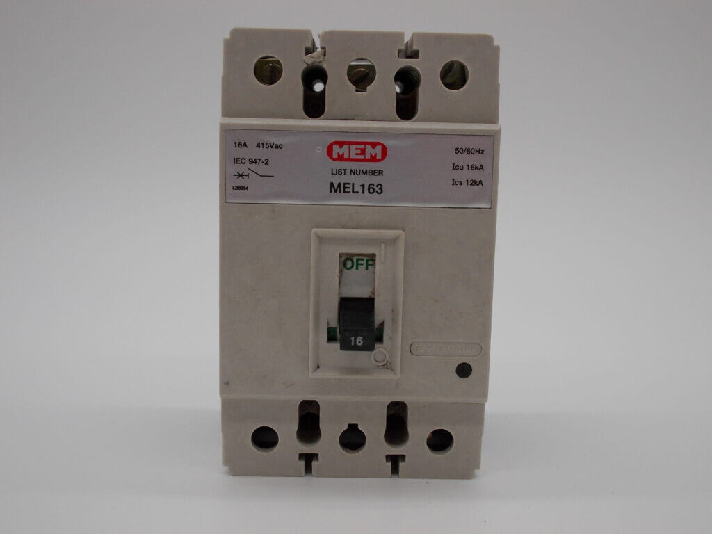 MEM MCCB 16 Amp Triple Pole 16A 3 Phase Bill TLE163 Memshield 2 MEL163 ...
