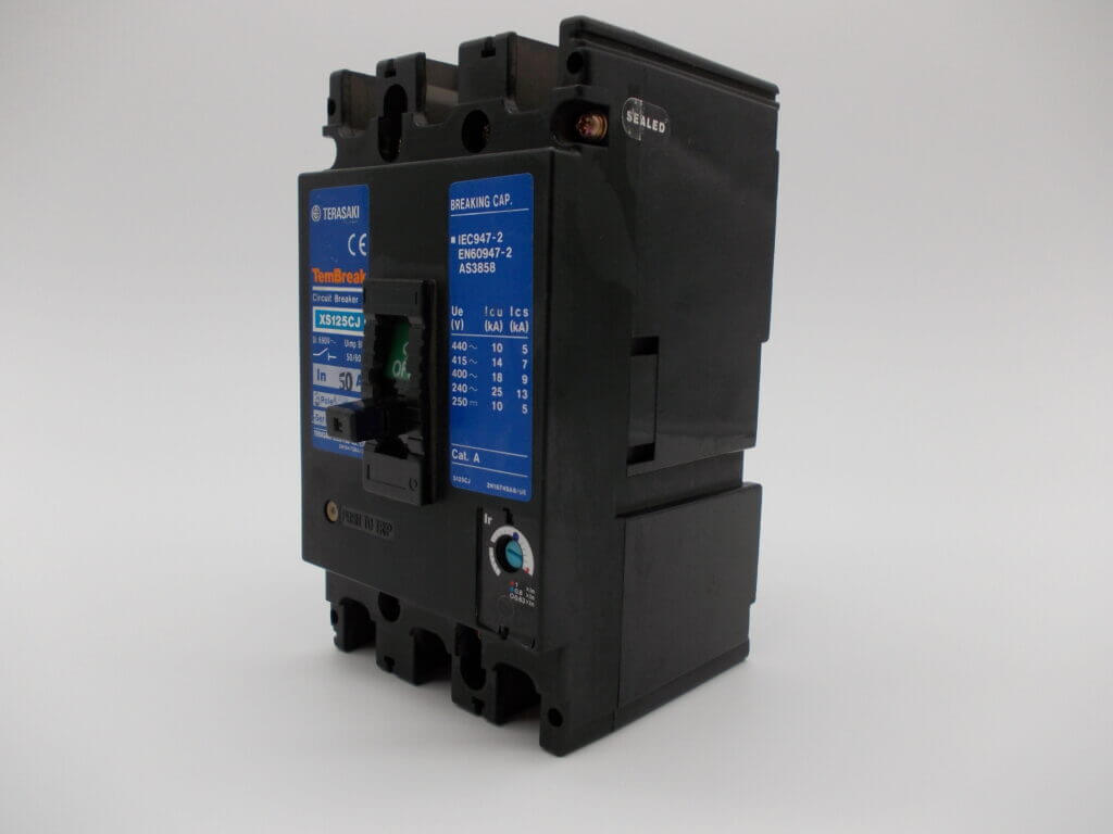 Terasaki MCCB 50 Amp Triple Pole 50A 3 Phase Breaker XS125CJ Tembreak ...