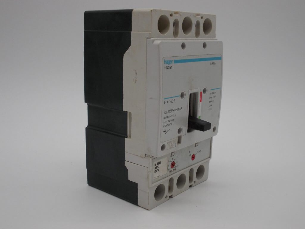 Hager MCCB 160 Amp Triple Pole 160A 3 Phase Breaker H250N HN254 ...