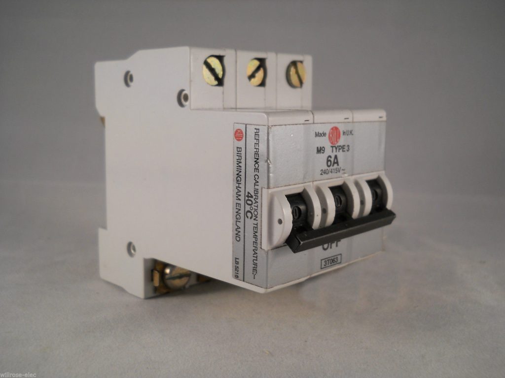 Bill Talisman Plus MCB 32 Amp Type B 32A Single Pole Breaker MEM MBH132 ...